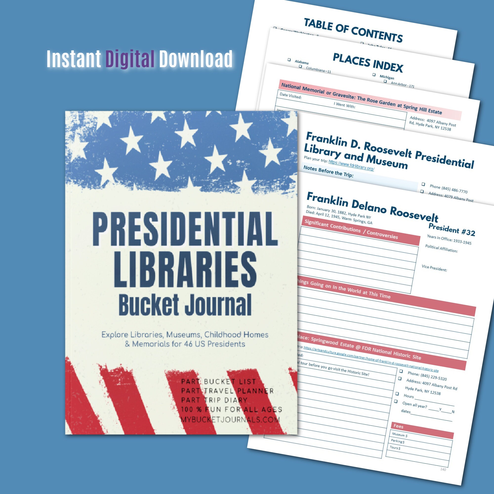 Presidential Libraries Bucket Journal Bucket List Presidential ...