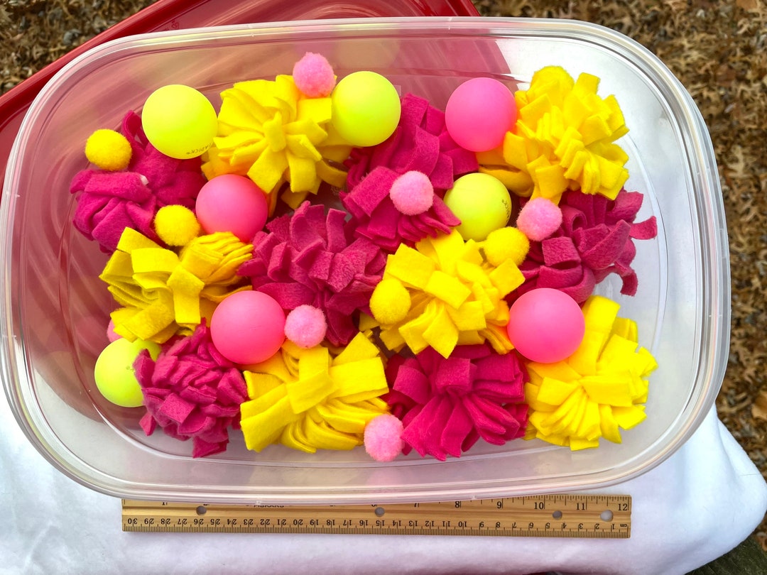 Pink and Yellow Dig Box Small Animal Toys Supplies Hedgehog Mom Dad ...
