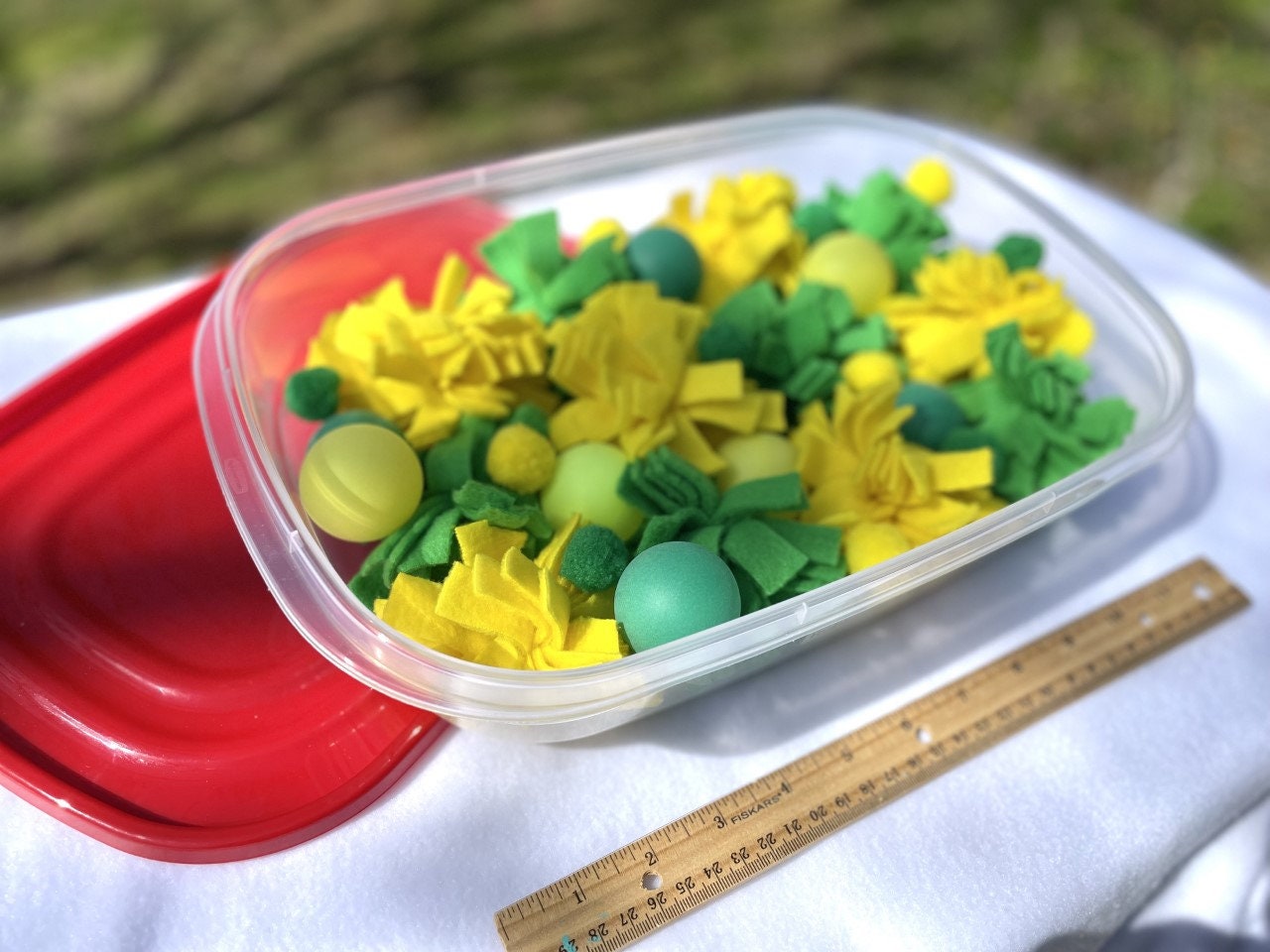 Green and Yellow Dig Box - Small Animal Toys Supplies - Hedgehog Mom ...