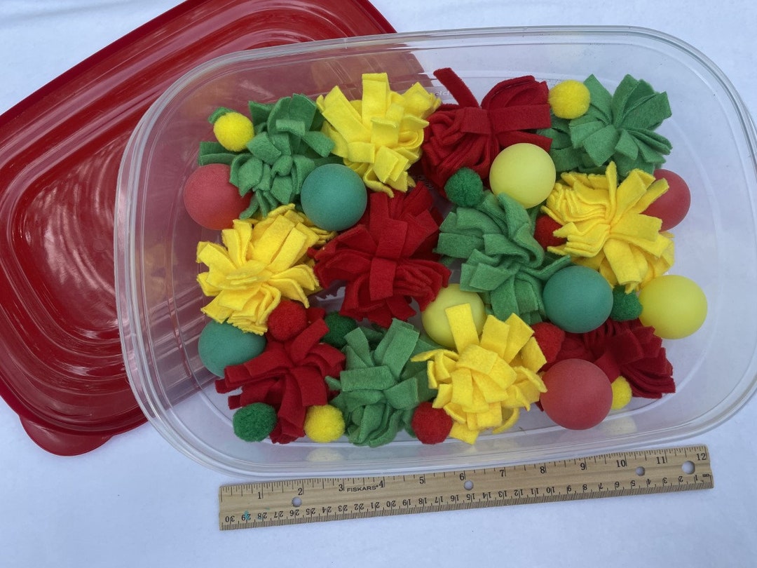 Apple Orchard Hedgehog Dig Box - Burrowing - Fleece, Ping Pong Balls ...