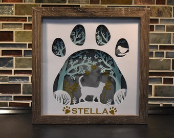 Pet Memorial Shadow Box - Etsy