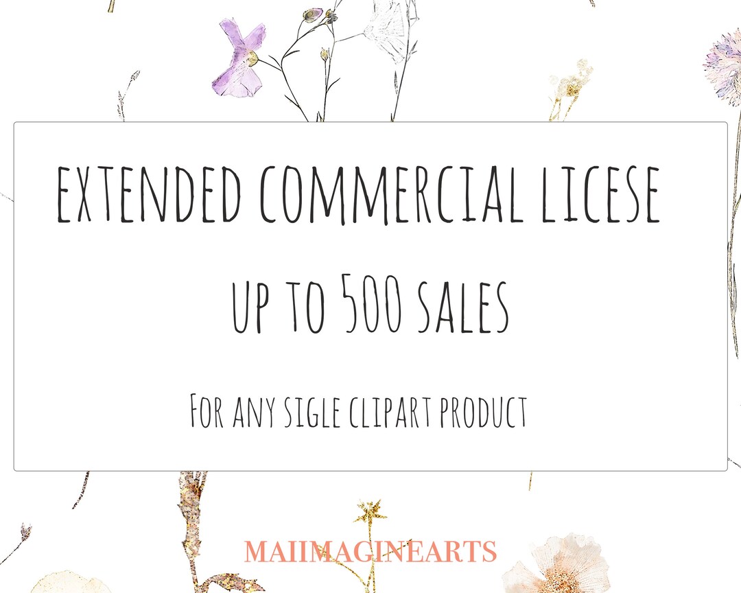 Commercial Use License - Extended Use License - up to 500 Copies - Good ...