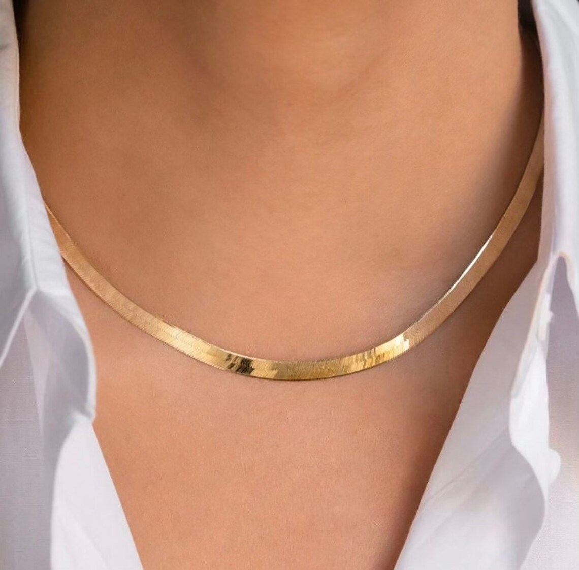 4MM 18K Gold Plated Snake Chain Stainless Steel Snake - Etsy