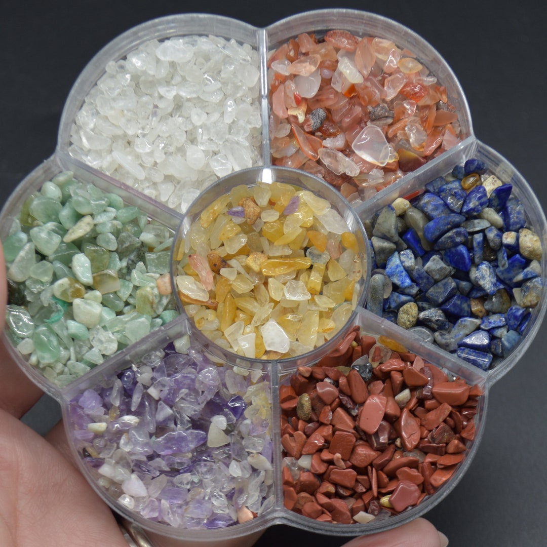 7 Chakra Crystal Chips Box Set - Etsy
