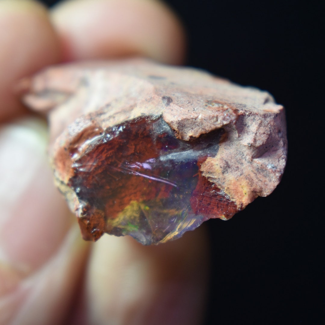 Mexican Rough Contraluz Raw Fire Opal in Matrix Specimen Stone - 28ct ...