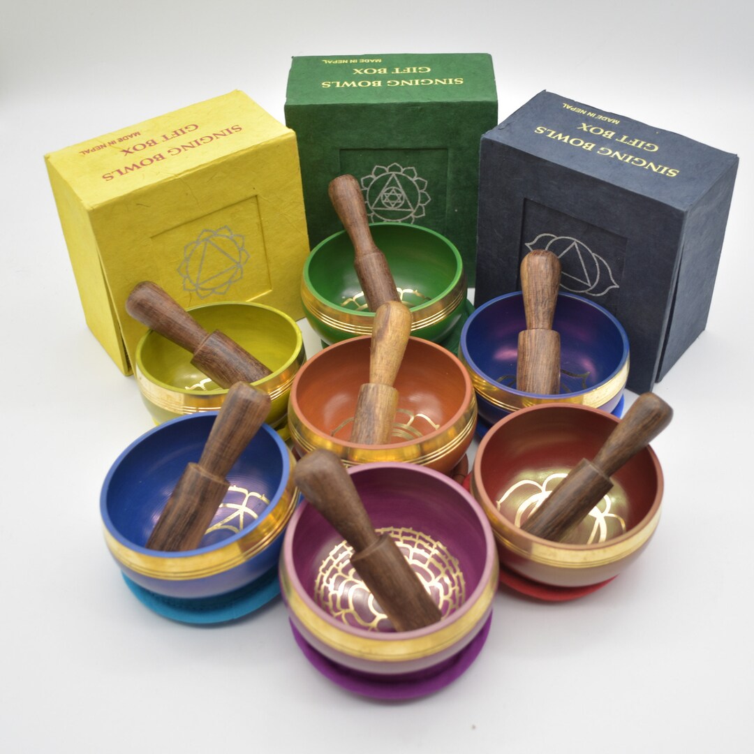 7 Chakra Singing Bowls Meditation Bowls - 1 Singing Bowl or 7 Single ...