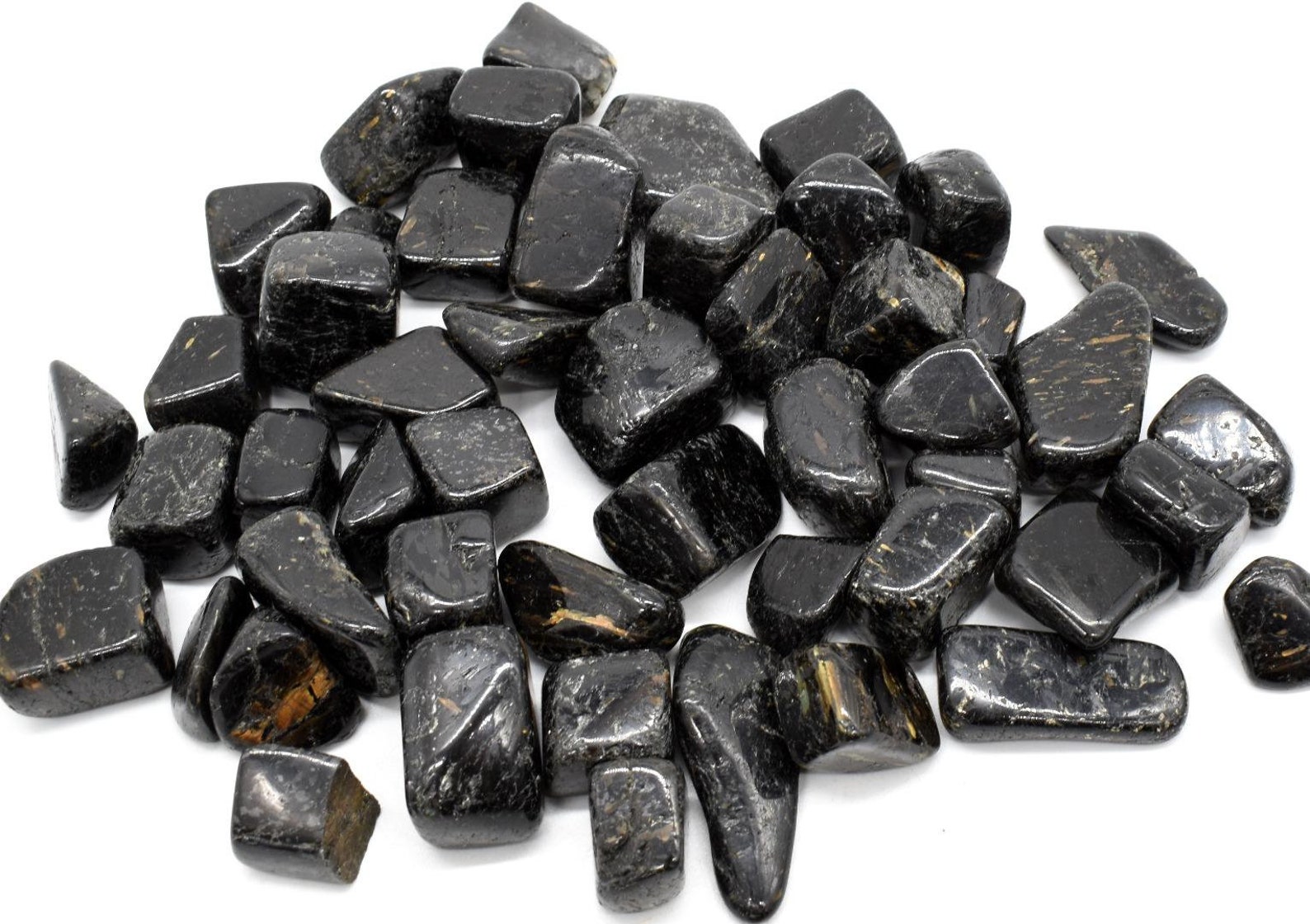 Nuummite Tumbled Stone, Genuine Crystal From Greenland - 3 Sizes - 1 ...