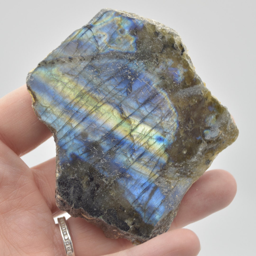 Labradorite Freeform Slice 72 Grams 20 - Etsy