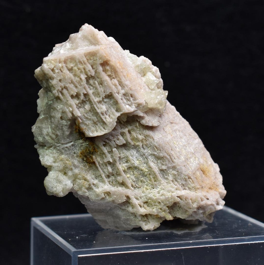 Natural Green Herderite on Feldspar, Rare, Synergy 12, Crystal Specimen ...
