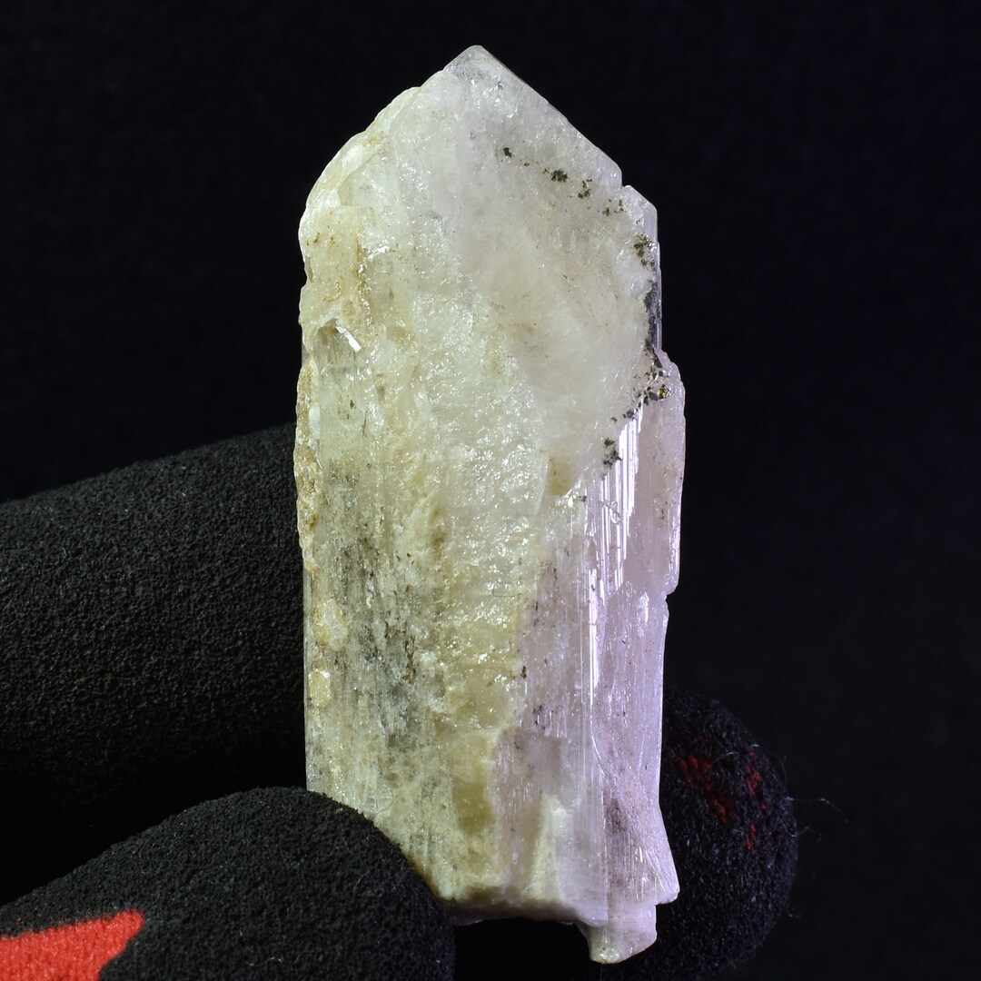 Danburite (with Pyrite and Calcite) UV Reactive Crystal Raw Point ...