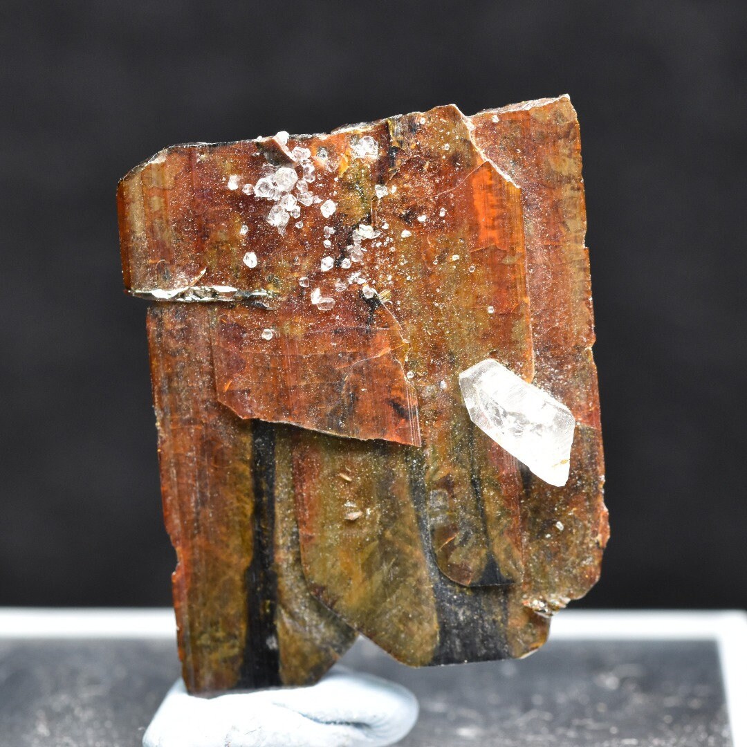 Red Brookite Crystal Specimen With Quartz Rare From Pakistan - 10ct, 2 ...