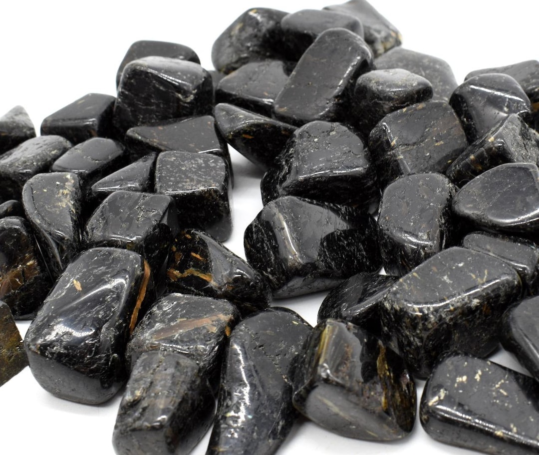 Nuummite Tumbled Stone, Genuine Crystal From Greenland - 3 Sizes - 1 ...