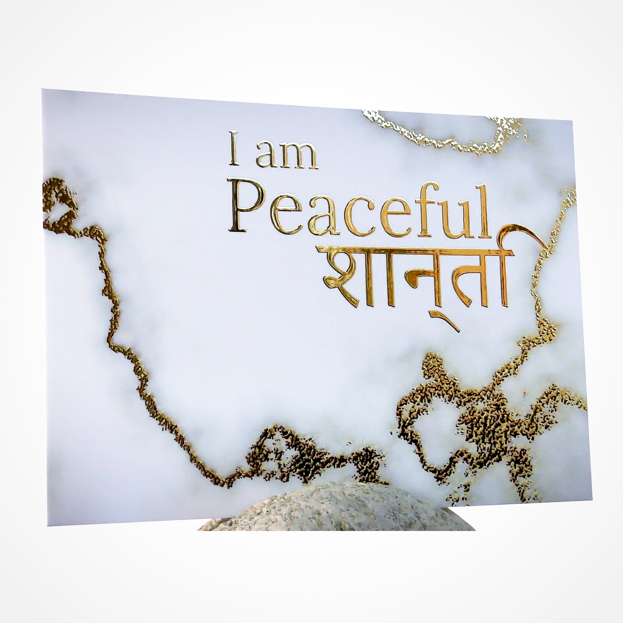 I am Peaceful Affirmation Postcard | Etsy