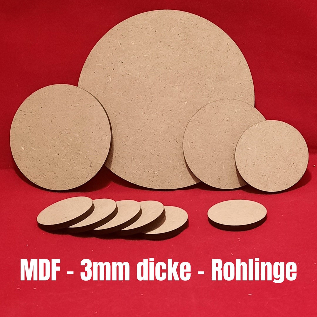 Buy MDF Wooden Disc Blanks for Painting and Engraving Crafting Online ...