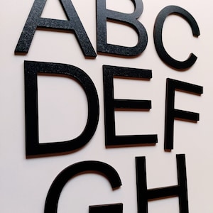 Wooden Letters MDF Black Decorative Decoration Letters Wooden ...