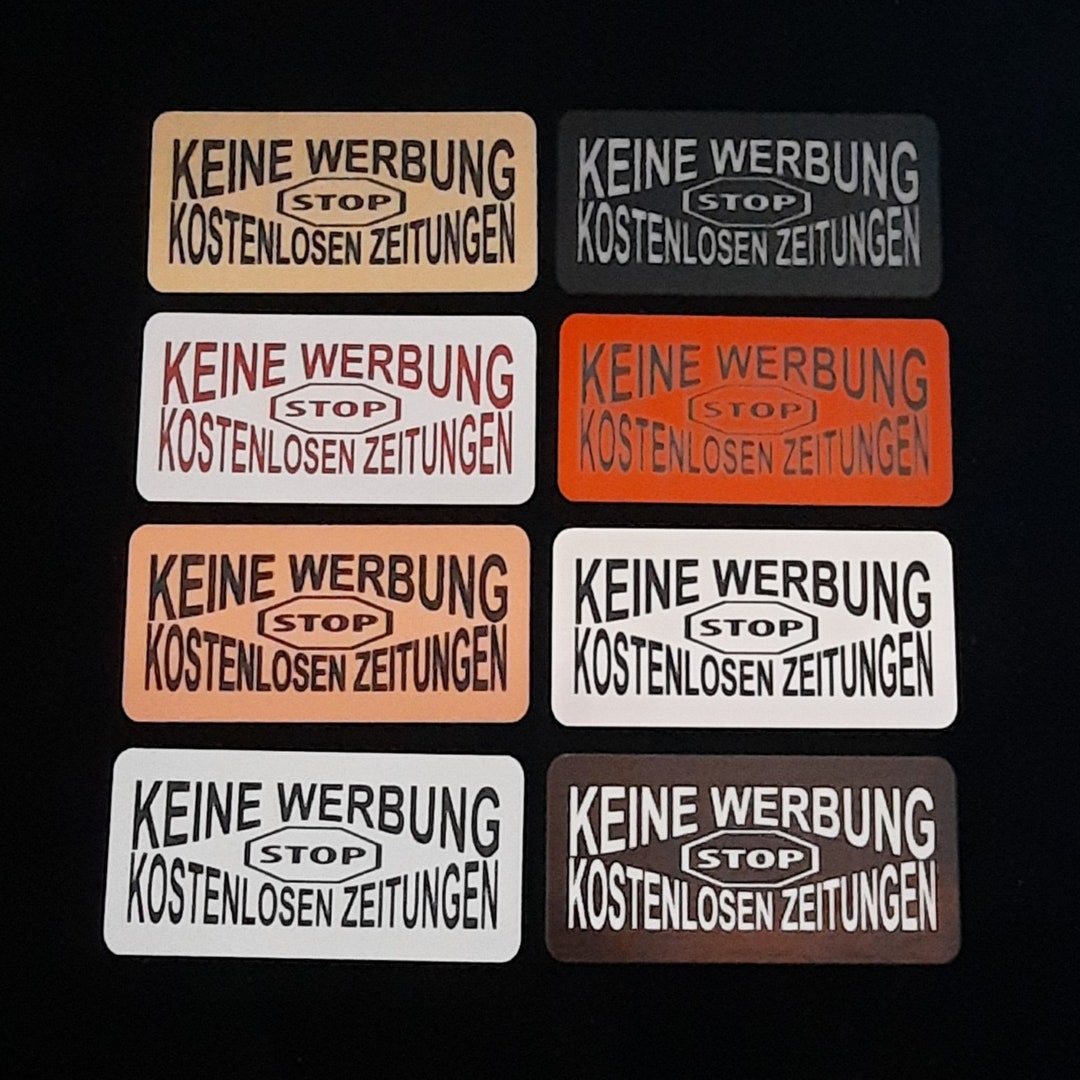 Letterbox Sign STOP No Advertising Door Sign Name Tag Bell - Etsy