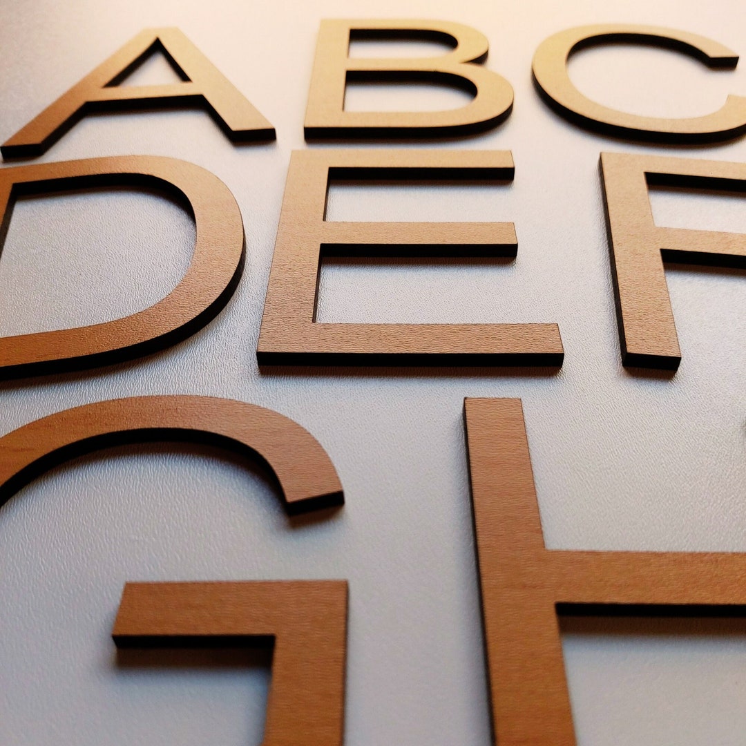 Wooden Letters MDF Beech Decoration Letters Wooden Decorations Crafting ...