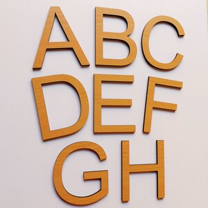 Wooden Letters MDF Beech Decoration Letters Wooden Decorations Crafting ...