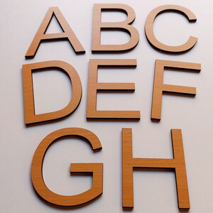 Wooden Letters MDF Beech Decoration Letters Wooden Decorations Crafting ...