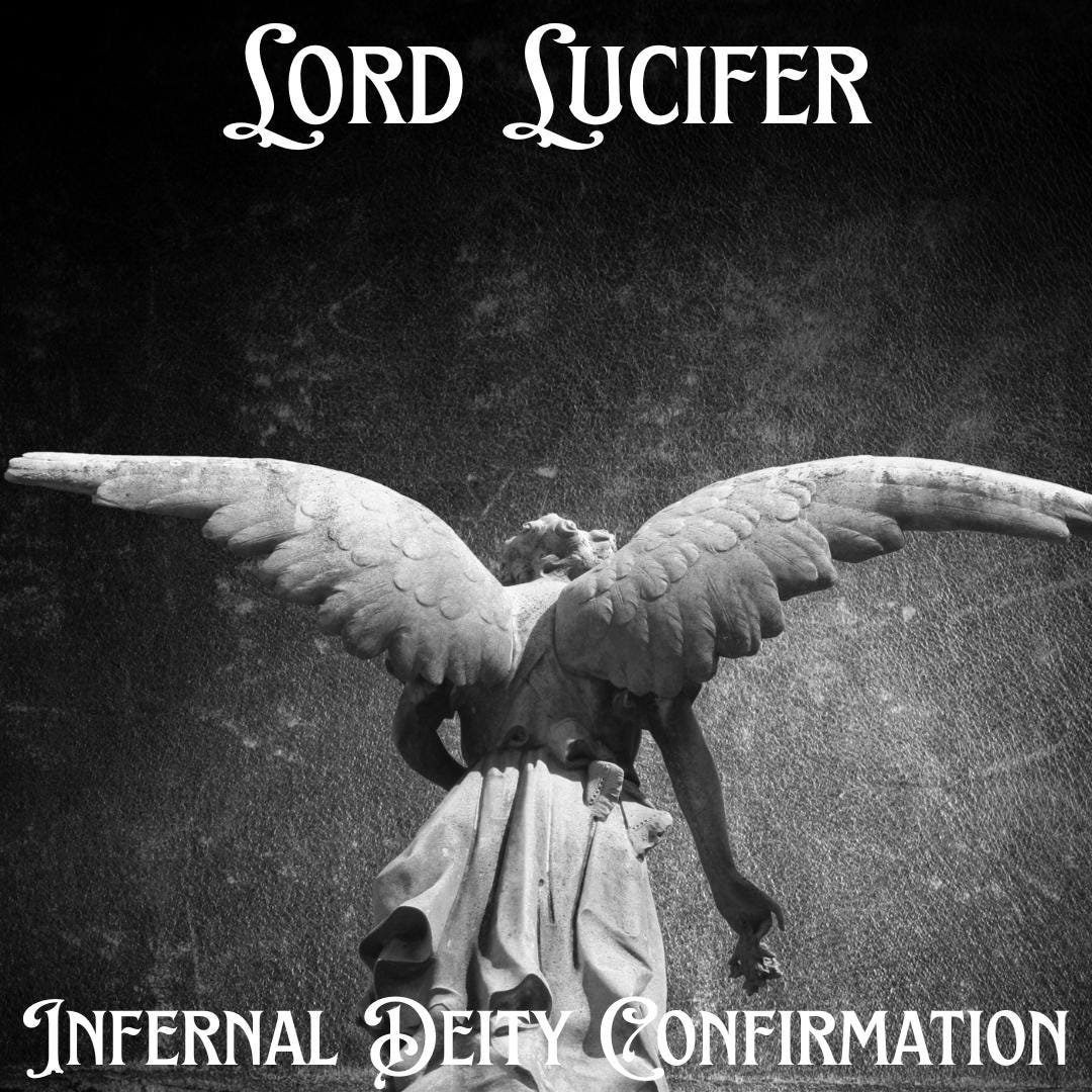Lord Lucifer Infernal Deity Confirmation - Etsy