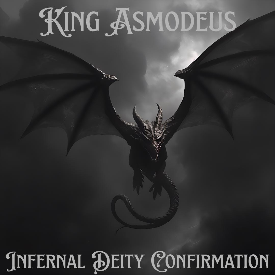 King Asmodeus Infernal Deity Confirmation - Etsy