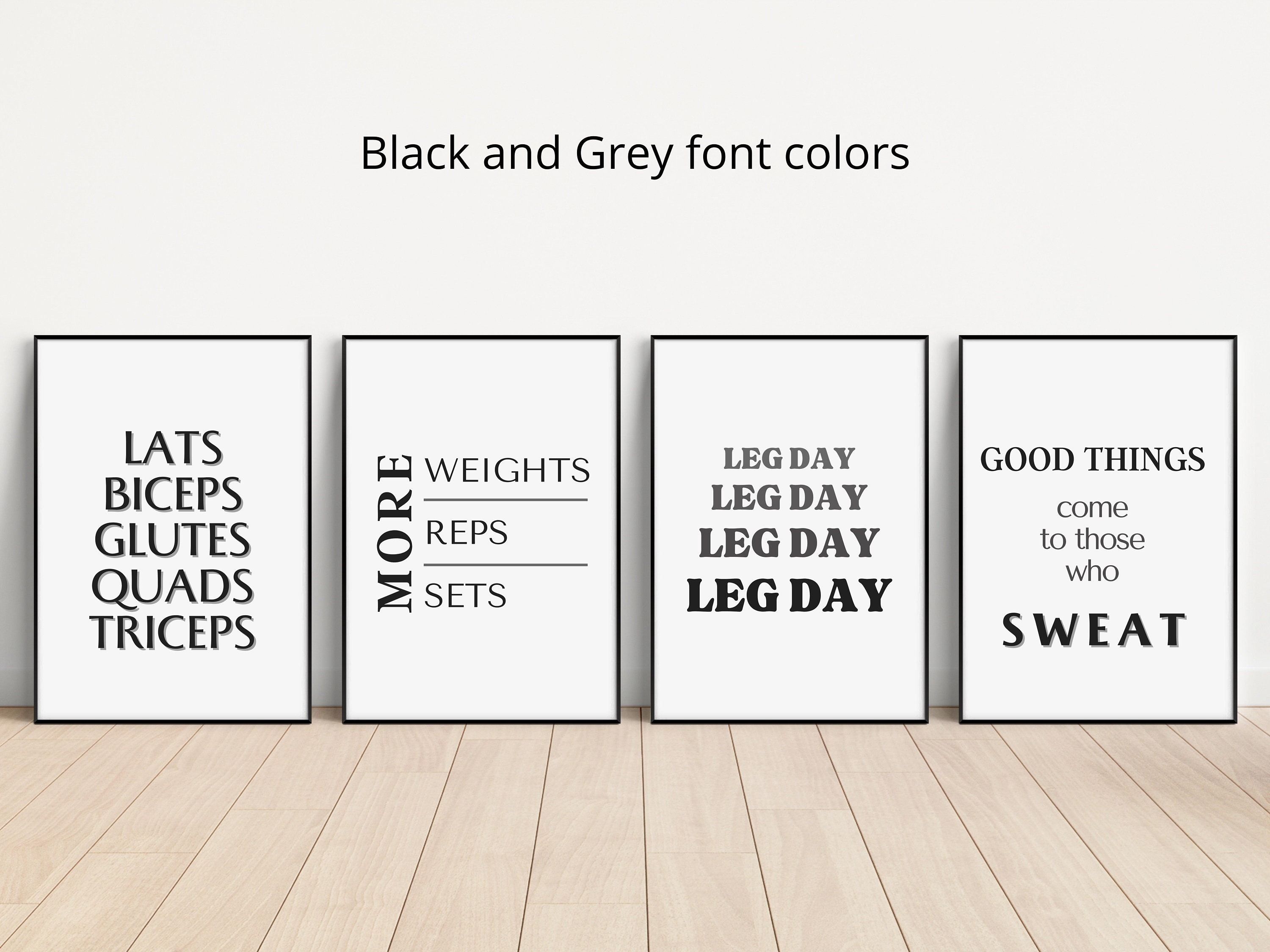 Fitness Home Gym Motivation Wall Art,workout Poster,home Gym Wall Art ...