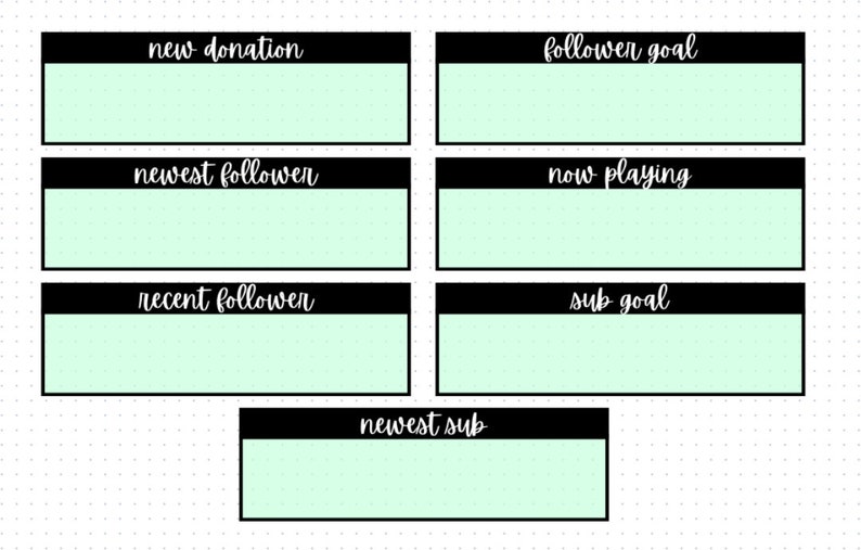 Twitch Panels, Overlays, Layouts Green - Etsy