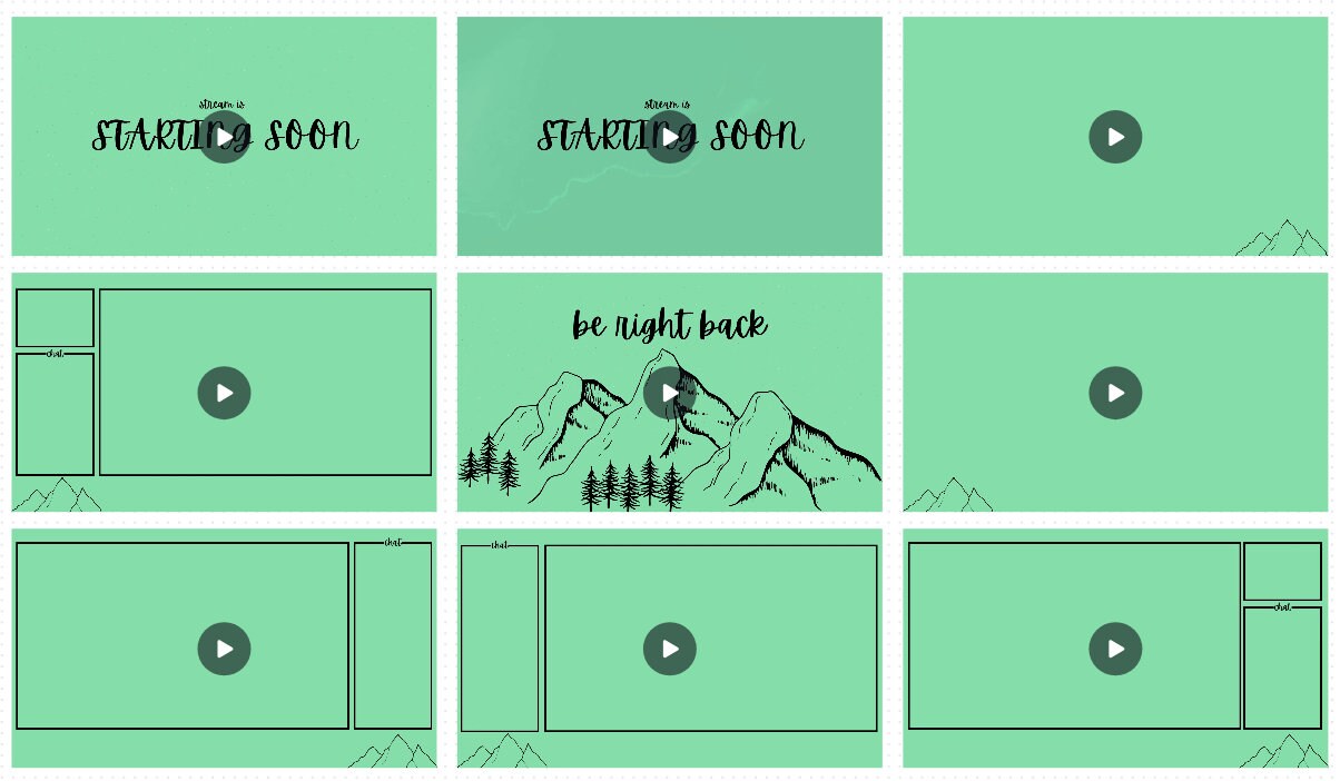 Twitch Panels, Overlays, Layouts Green - Etsy