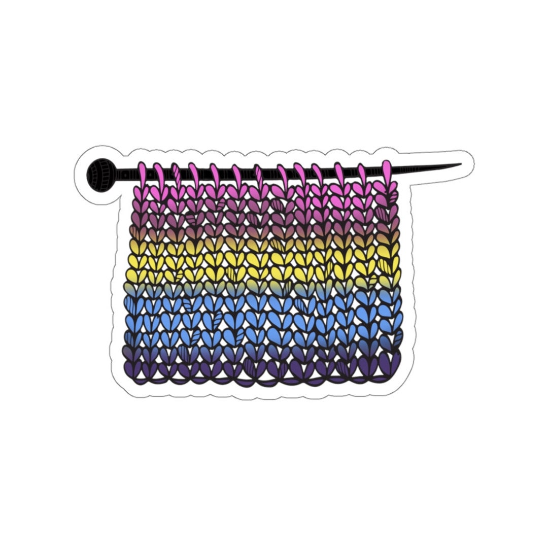 Knitting Sticker Love Knitting Knit Gift Knitting Gift - Etsy