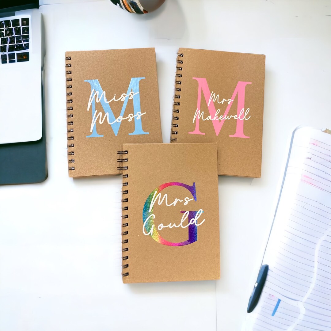 Personalised Teacher Notebook | A5 Lined Notebook | Personalised ...
