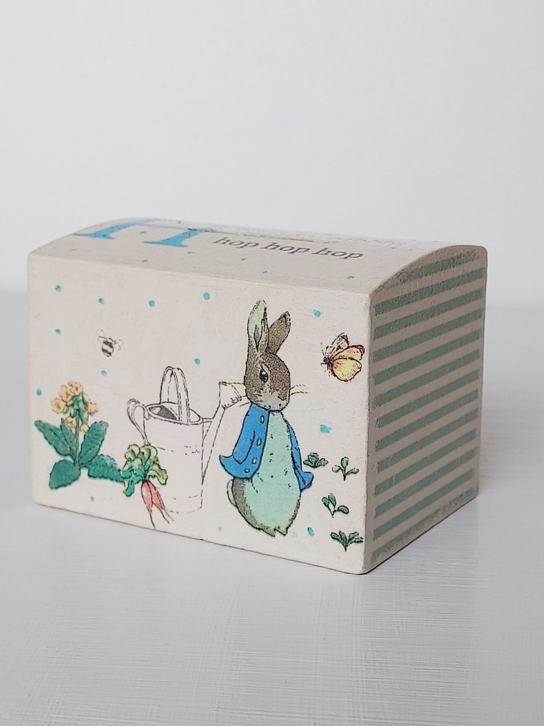 Peter Rabbit Money Box, Piggy Bank for Kids, 1st Money Box, Wooden ...