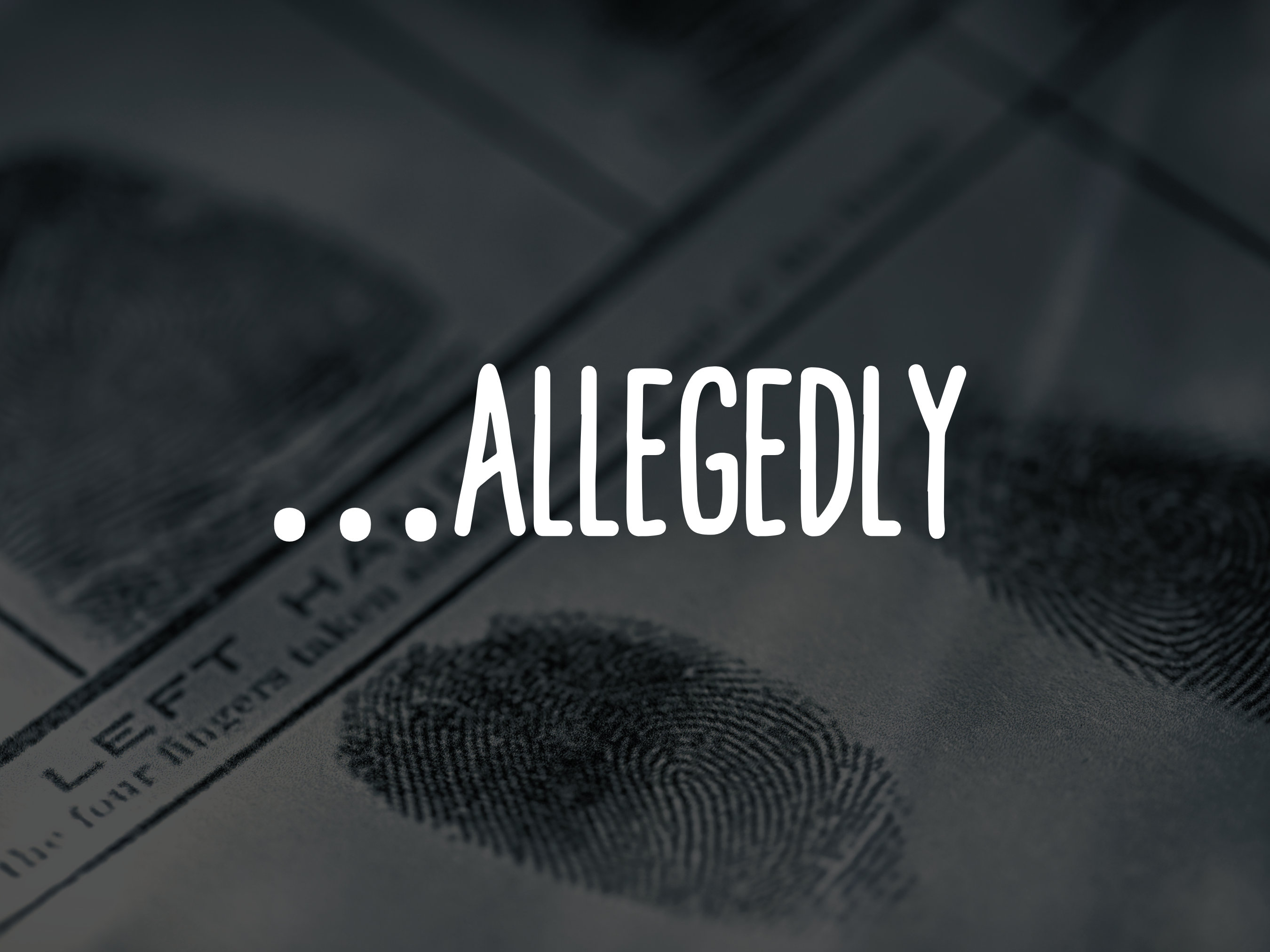 Allegedly Decal | True Crime Vinyl Sticker - Etsy