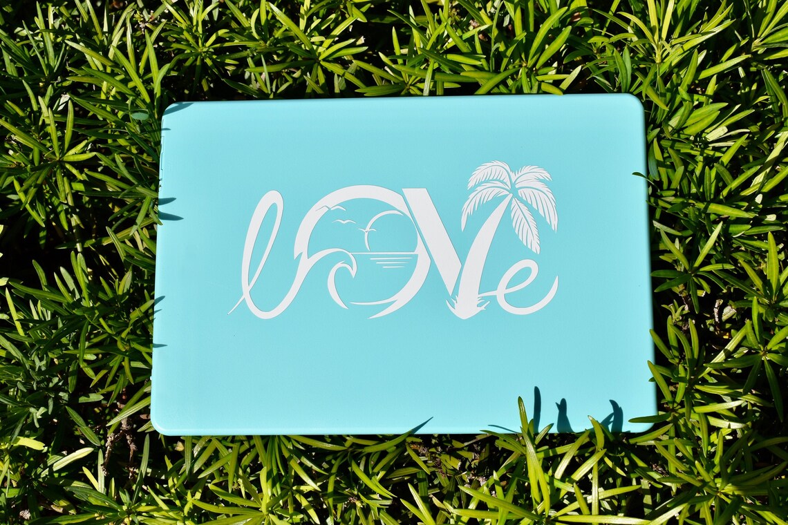Love Decal, Ocean Living, Beach Sticker - Etsy