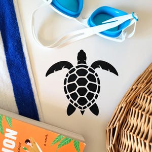 Mini Sea Turtle Vinyl Decal | Ocean Beach Life Sticker - Etsy