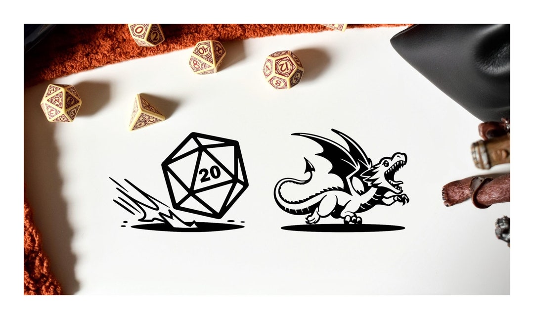 Nat 20 Critical Hit Dragon Vinyl Decal: Funny Dnd Sticker - Etsy