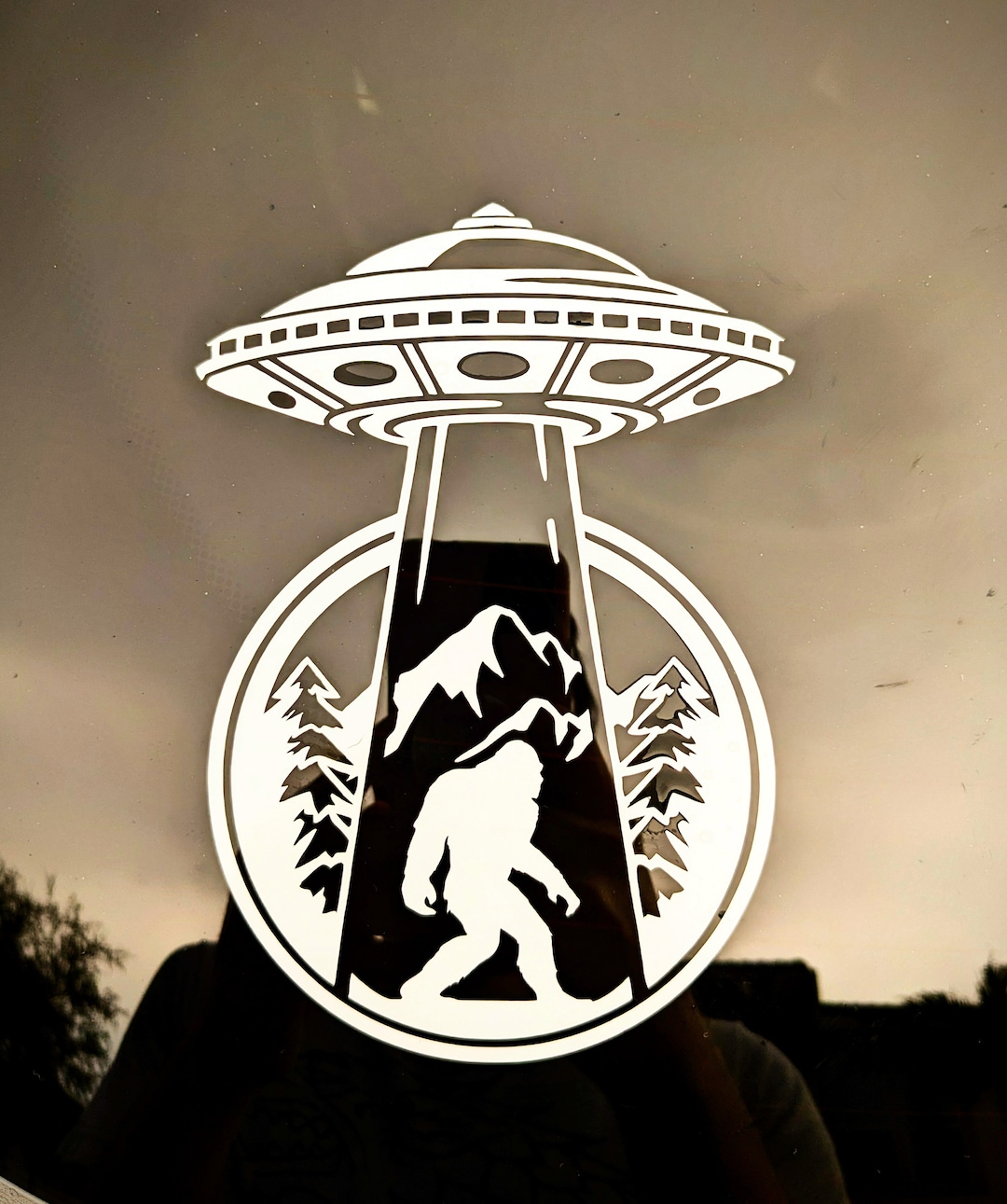 UFO Cryptid Decal | Bigfoot | Alien Vinyl - Etsy
