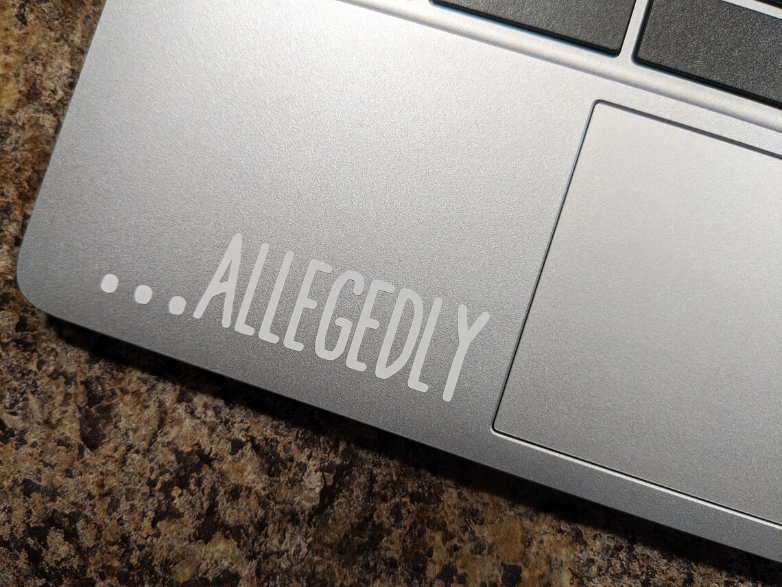 Allegedly Decal True Crime Vinyl Sticker - Etsy