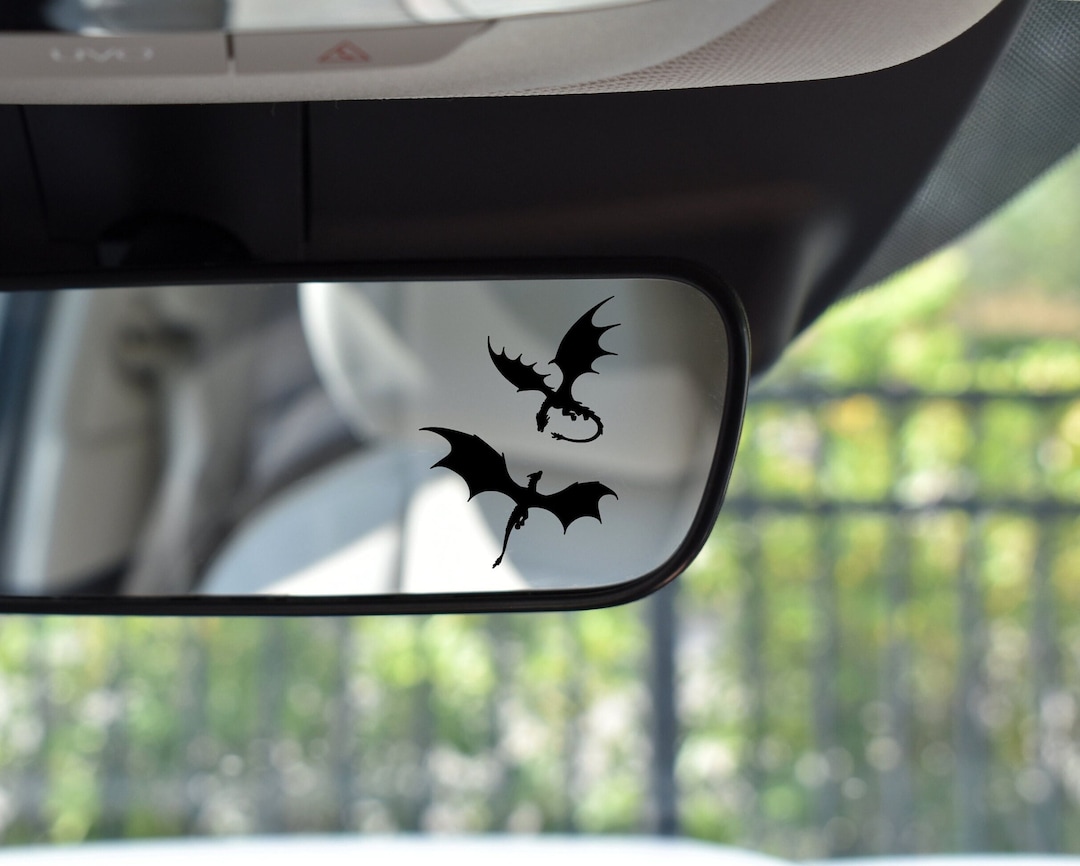 Dueling Dragons Vinyl Decal | Fantasy Wyvern Sticker | Book Movie TV ...