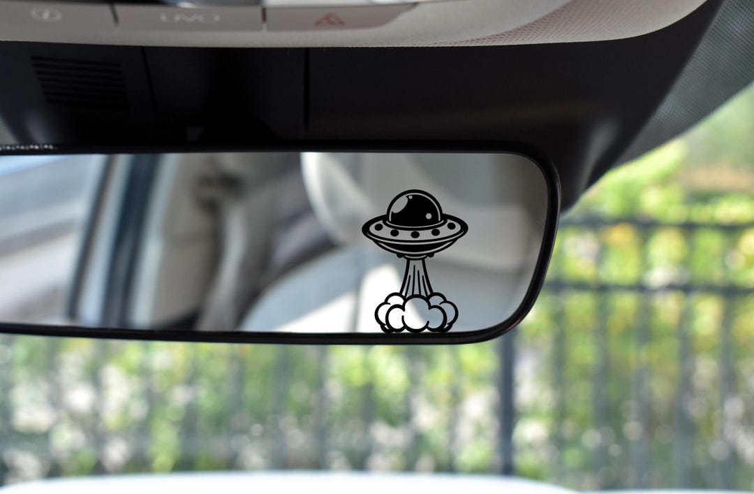 UFO Vinyl Decal | Alien Abduction Sticker - Etsy