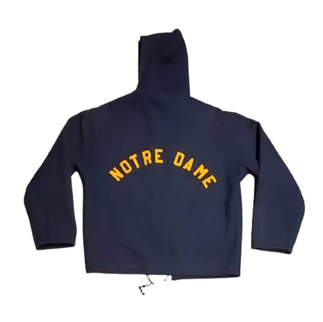 Vintage 1950s Original Champion Notre Dame University Wool Hooded ...