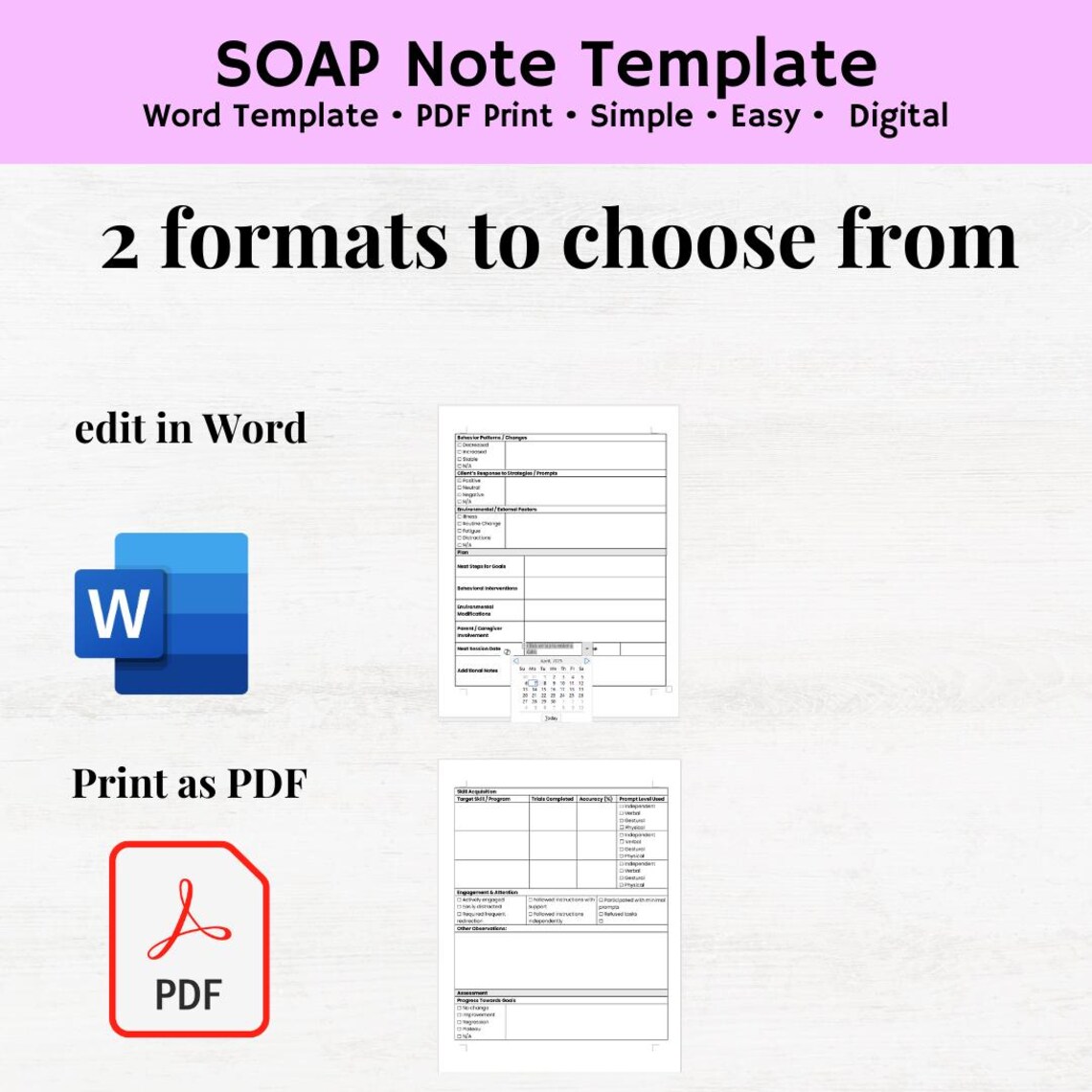 Aba Bcba Rbt SOAP Note Template, RBT Notes, ABA Notes, Aba Session Note ...