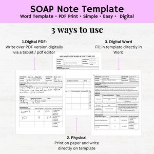 Aba Bcba Rbt SOAP Note Template, RBT Notes, ABA Notes, Aba Session Note ...