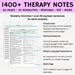Therapy Progress Notes Bundle, Therapy Notes Cheat Sheets, Therapy Note ...