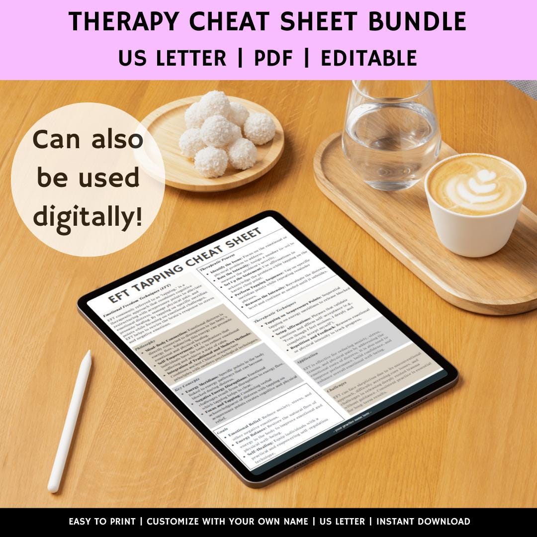 Therapist Cheat Sheets, Cheat Sheet Therapy, Therapist Cheat Sheet ...