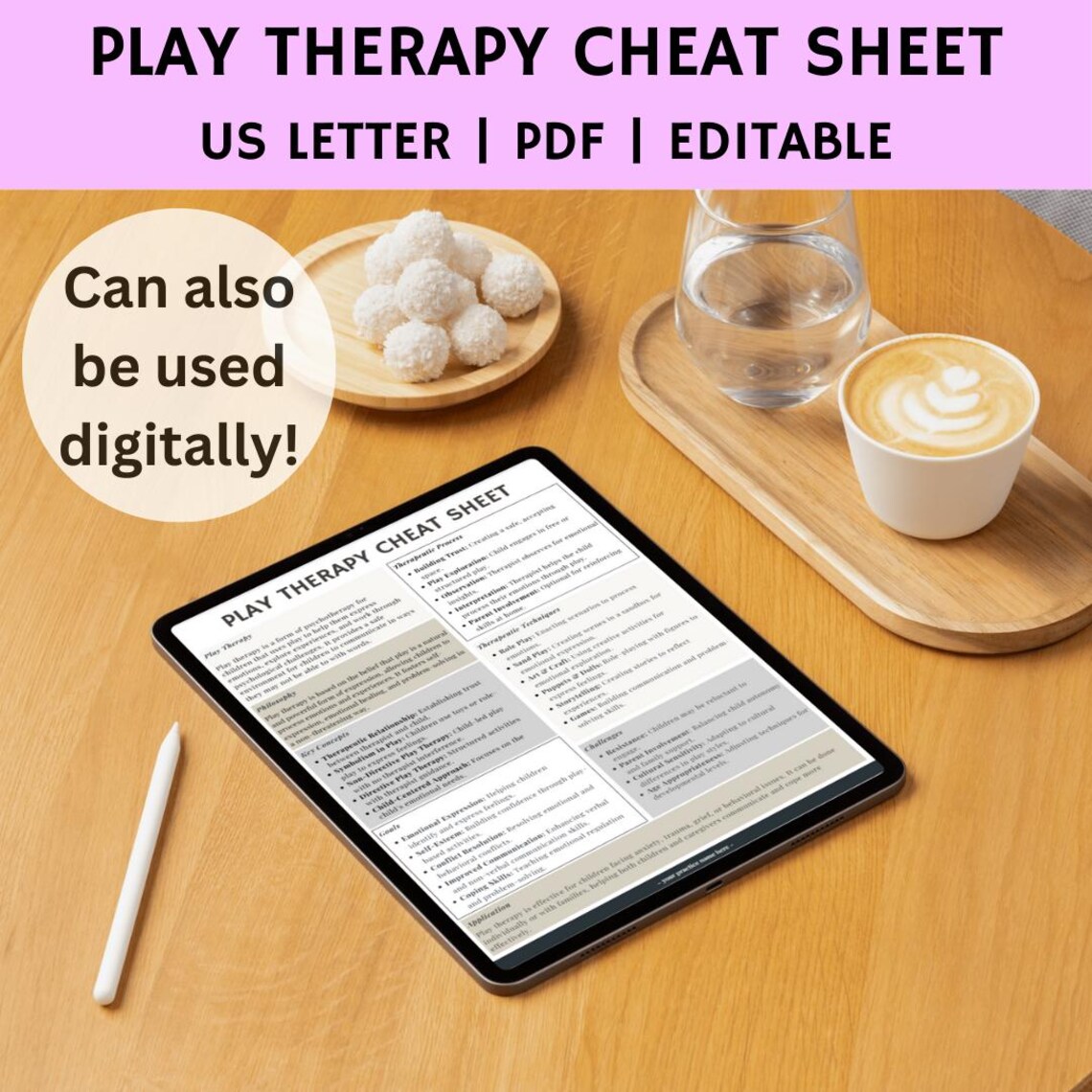 Play Therapy Cheat Sheet, Therapy Cheat Sheet, Play Therapy Tool, Play ...