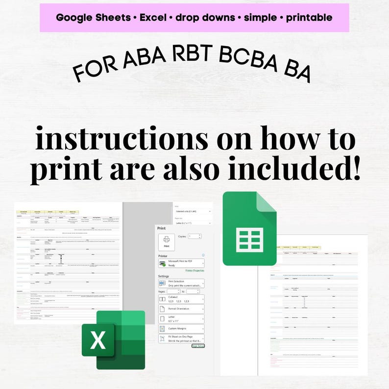 ABA SOAP Note Template, Aba Progress Note Template, Aba Session Note ...