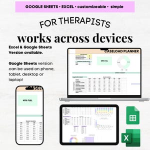 Therapy Caseload Tracker, Caseload Planner, Caseload Tracker, Caseload ...