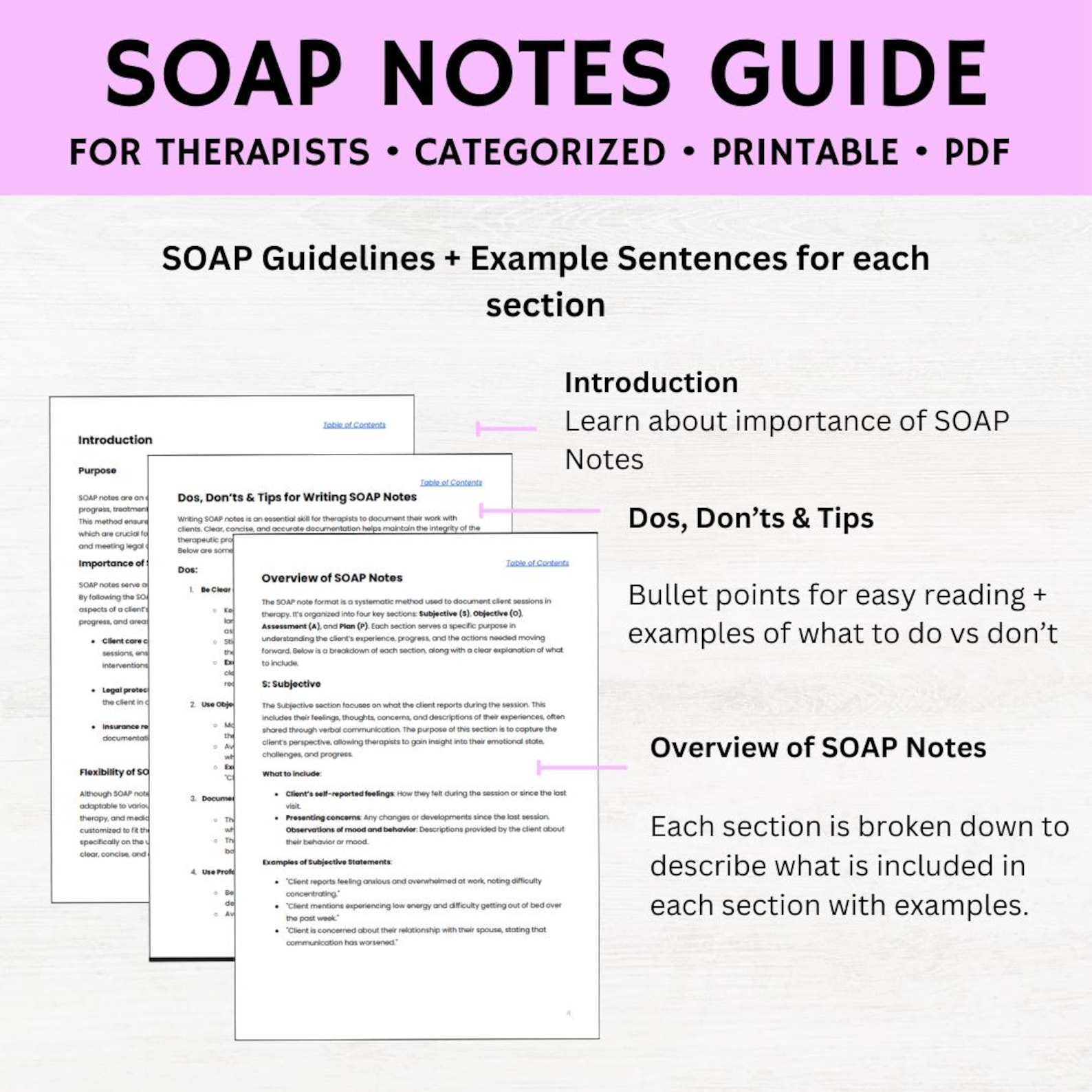 1500+ Therapy Progress Note Cheat Sheet, Therapy SOAP Note Guide ...