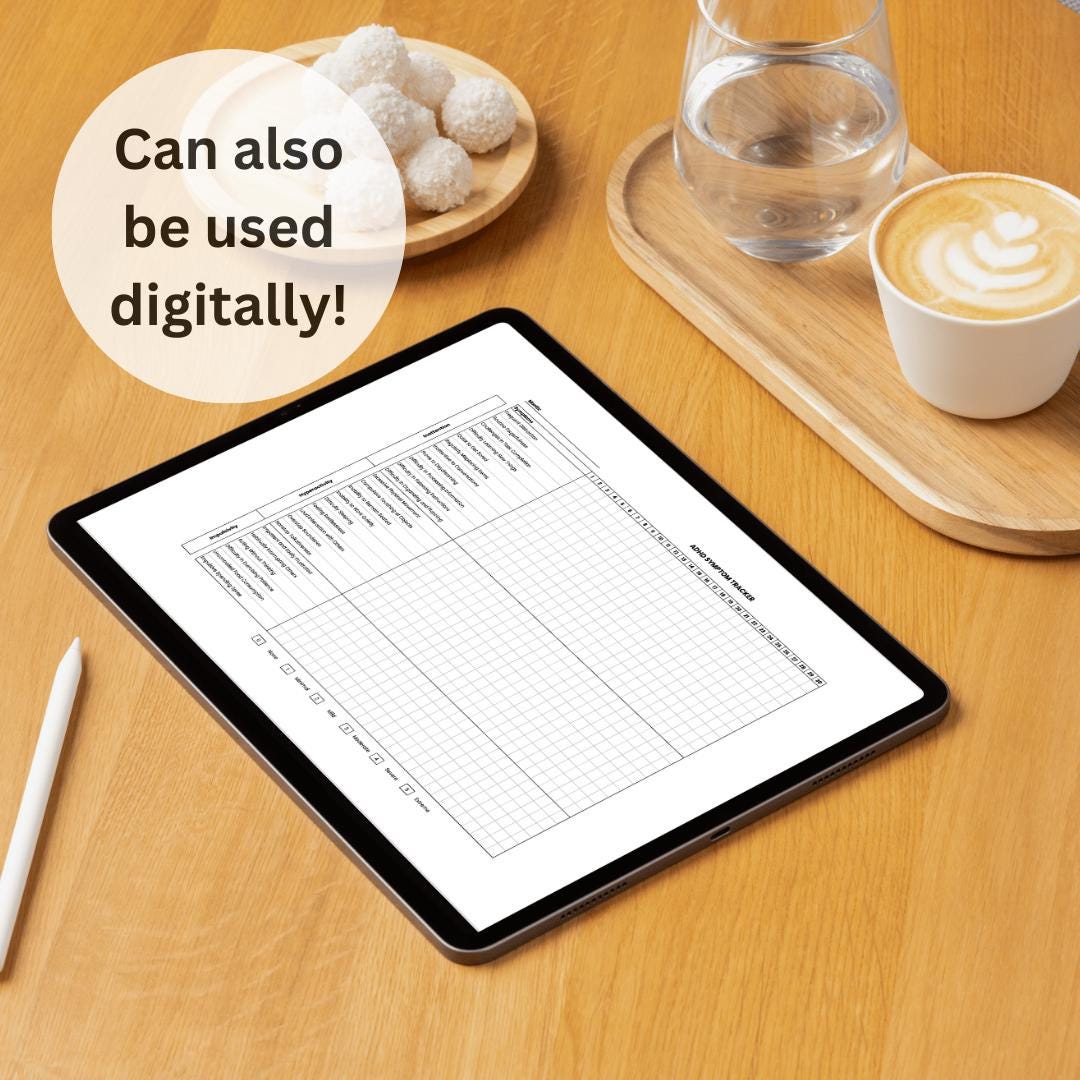 ADHD Tracker PDF Print Printable Adhd Symptoms Tracker Adhd Management ...
