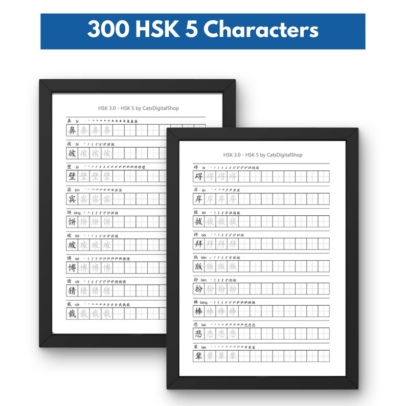 New HSK 5 Writing Worksheet, Hsk 5 Writing Practice, New Hsk 5 ...
